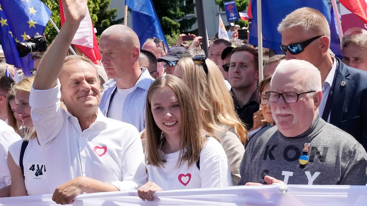 Hundreds of thousands march in anti-government protests in Warsaw - Newsday