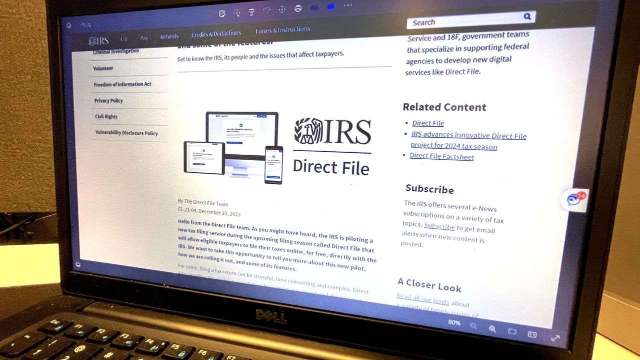 IRS: Direct File tax filing service to be available in 'coming days ...