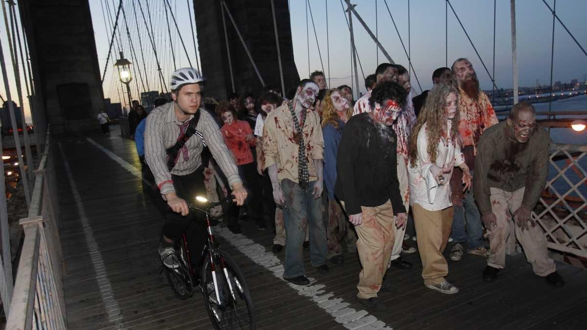 Zombies invade NYC during morning rush-hour - Newsday