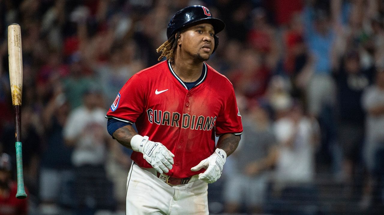 Guardians' José Ramírez sidelined with bruised forearm after being hit by pitch - Newsday