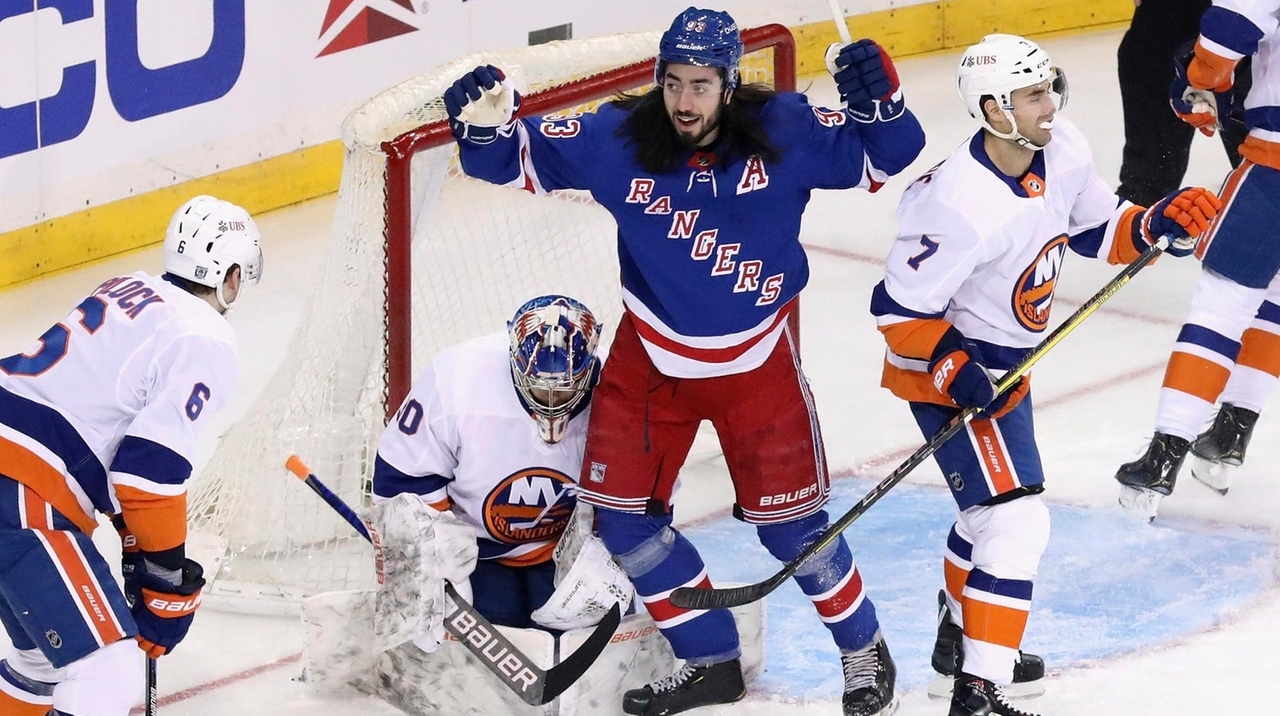 Rangers pummel goalie Ilya Sorokin in his Islanders debut - Newsday