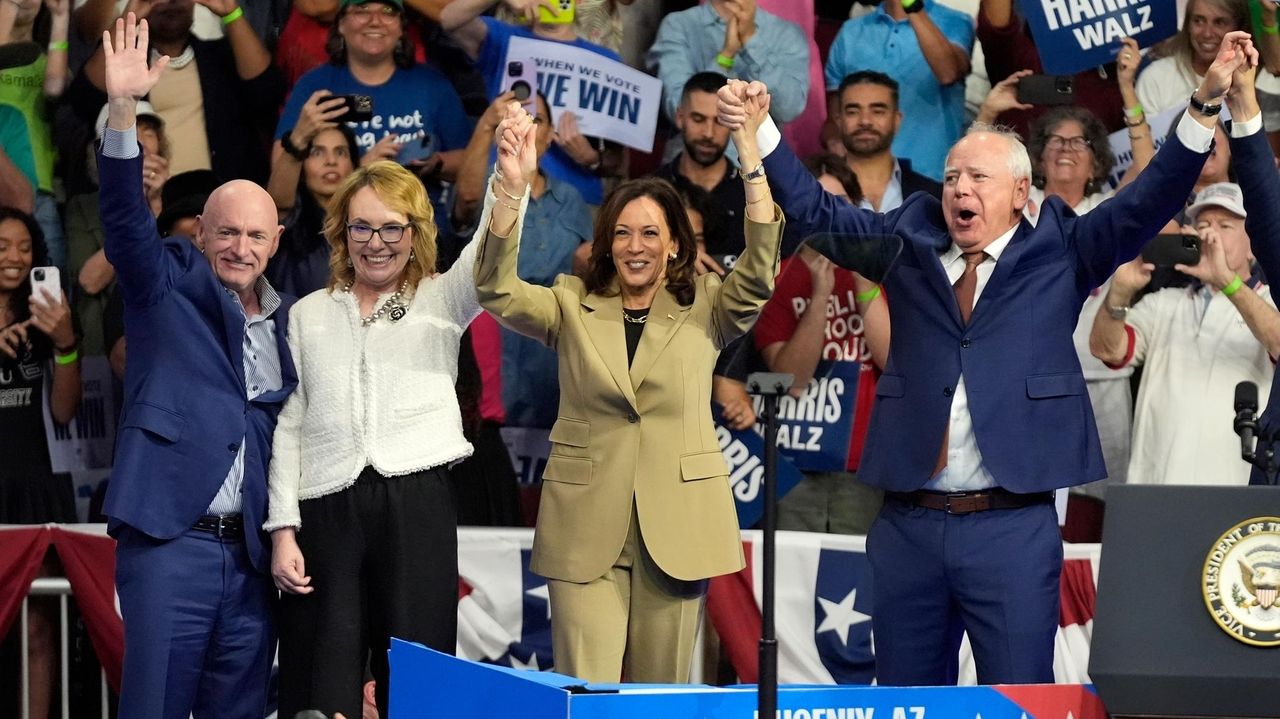 Kamala Harris makes an immigration pitch in Arizona as she fights to ...