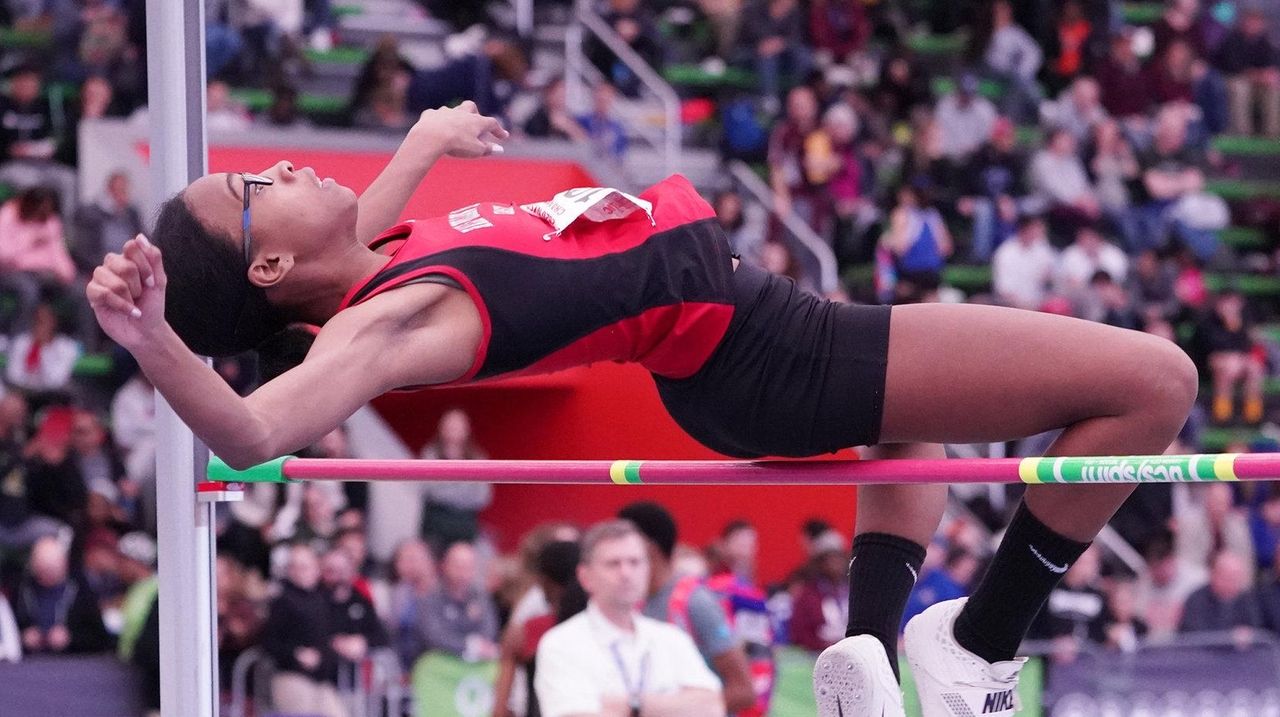 Hills East's Soledad Jean wins indoor high jump state crown - Newsday