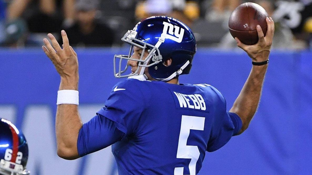 Giants promote Davis Webb to backup QB for finale against Redskins ...