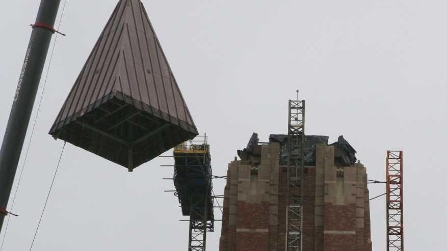 Copper roof installed on Jones Beach water tower - Newsday