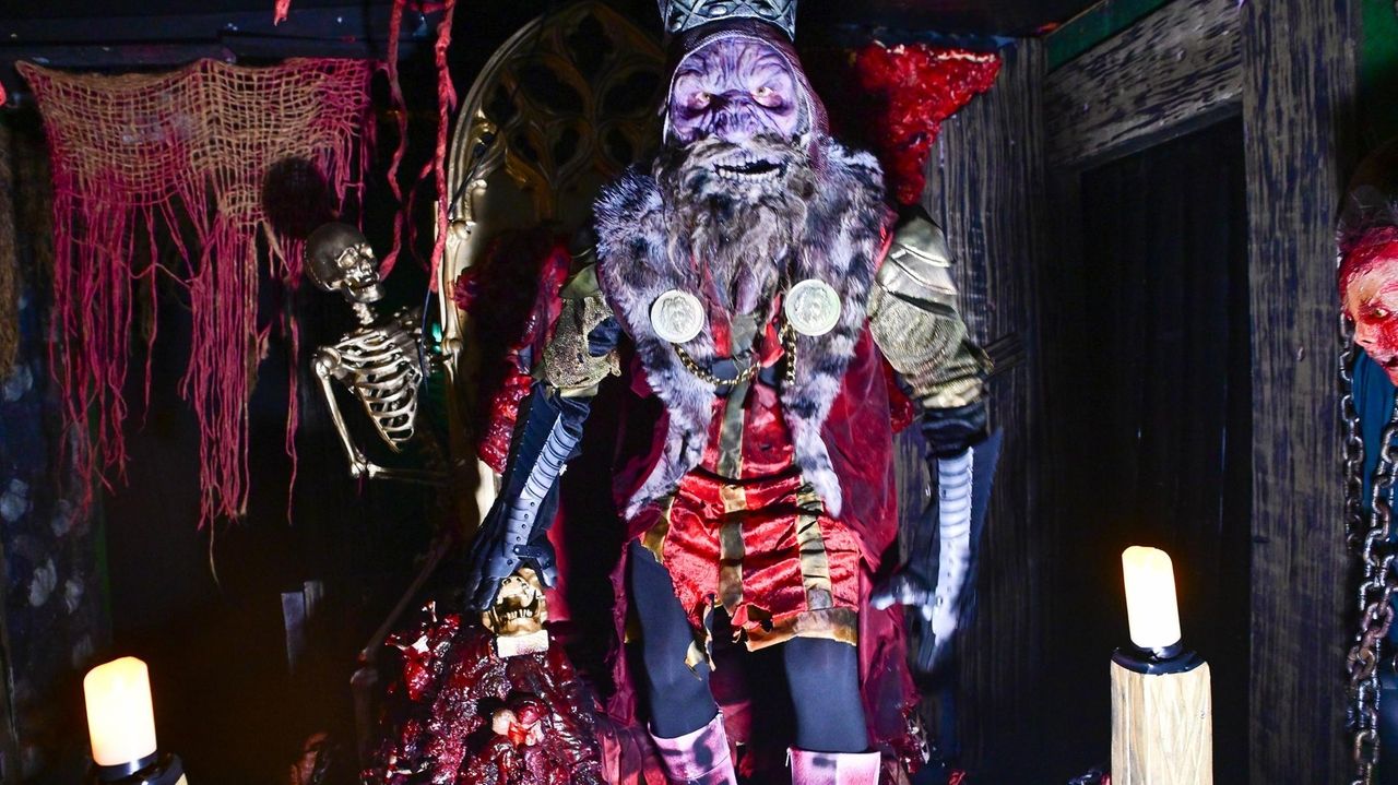 Getting into costume at Gateway's Haunted Playhouse - Newsday