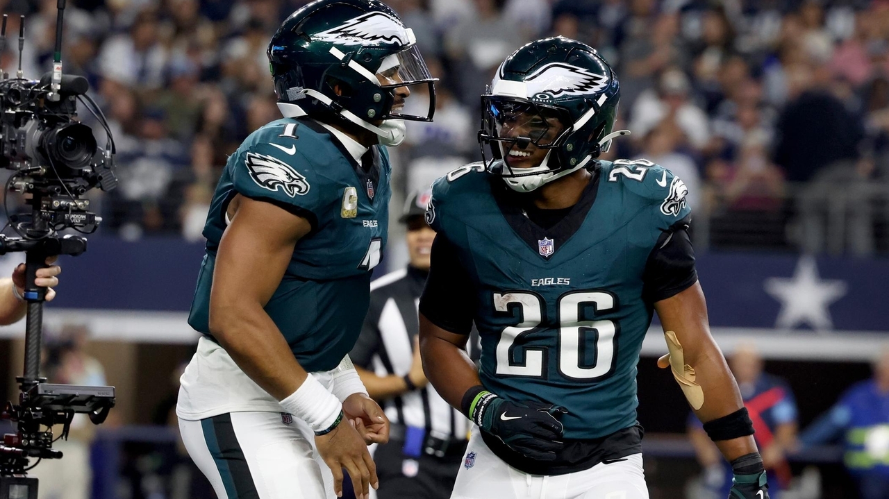 Eagles storm into first place in the NFC East ahead of a big division ...