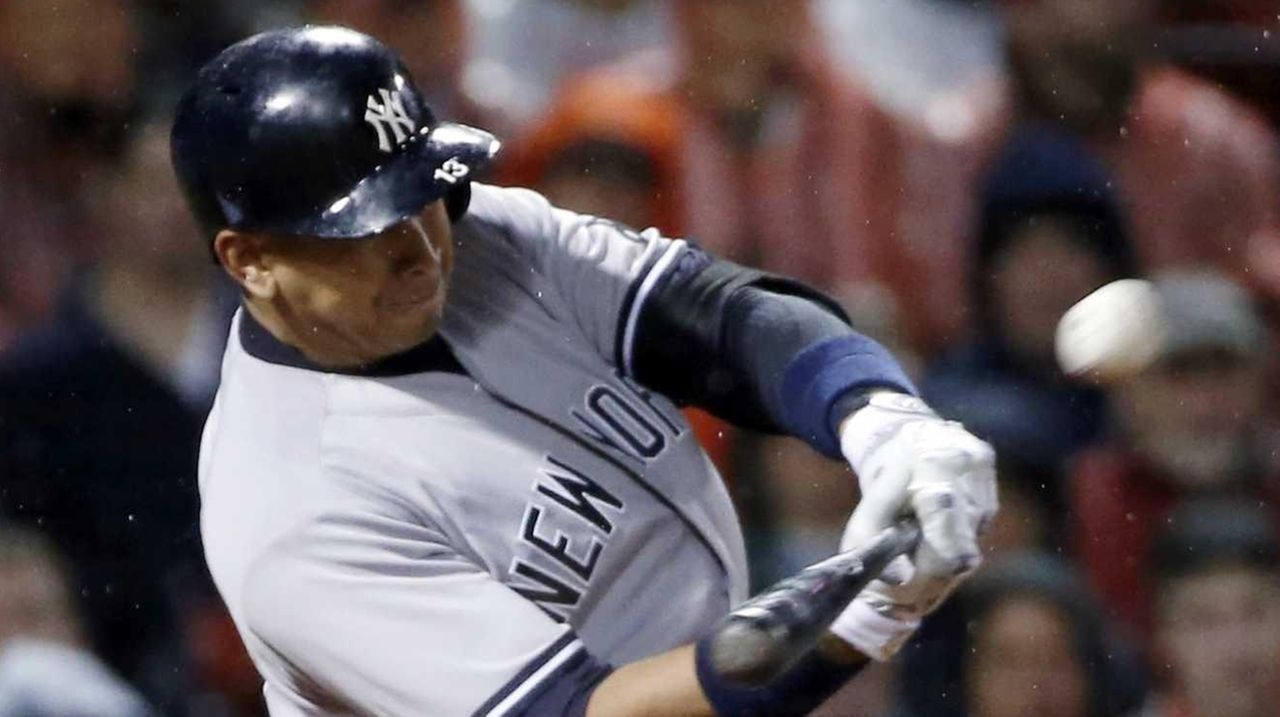 Alex Rodriguez puts on a Monster show at Fenway Park - Newsday