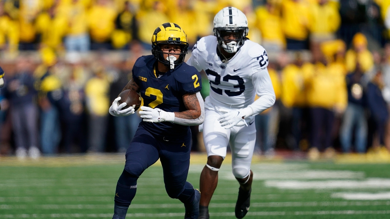 Michigan runs all over Penn State to win going away - Newsday
