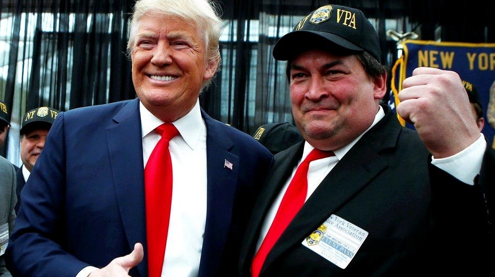 Donald Trump, ex-cops joined on stage by felon from LI - Newsday