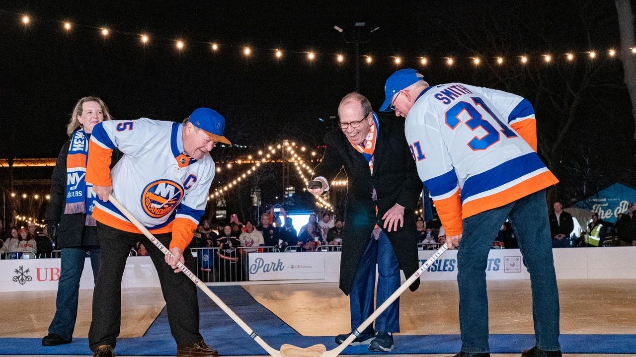 Islanders open The Park, a public skating facility at UBS Arena - Newsday