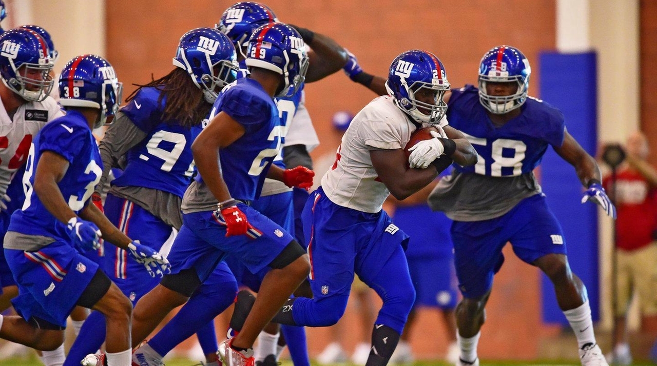 Giants excited about first practice in full pads - Newsday