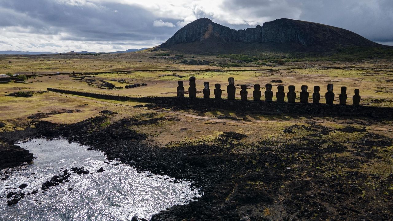 Rising seas could put Easter Island's moai at risk by 2080, study warns ...