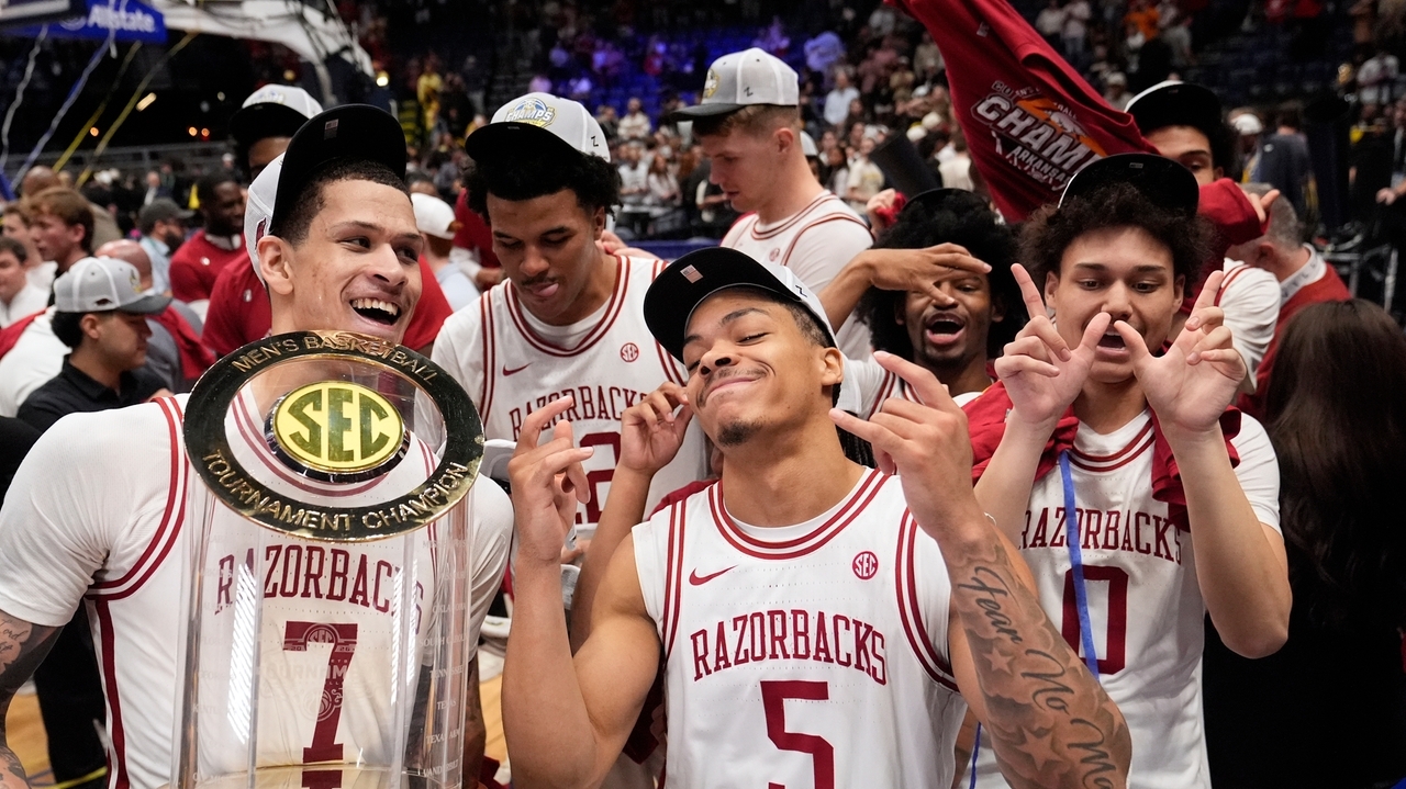 Arkansas tops Vanderbilt 86-75 to win SEC Tournament title - Newsday