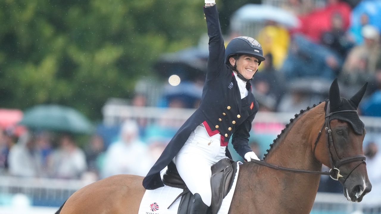 British rider Collett sets Olympic eventing record at Paris Games with ...
