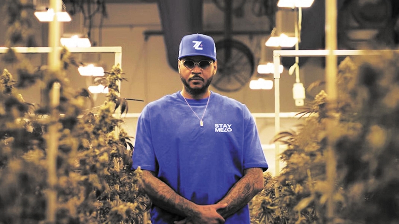 Carmelo Anthony promotes STAYME7O cannabis on Long Island - Newsday