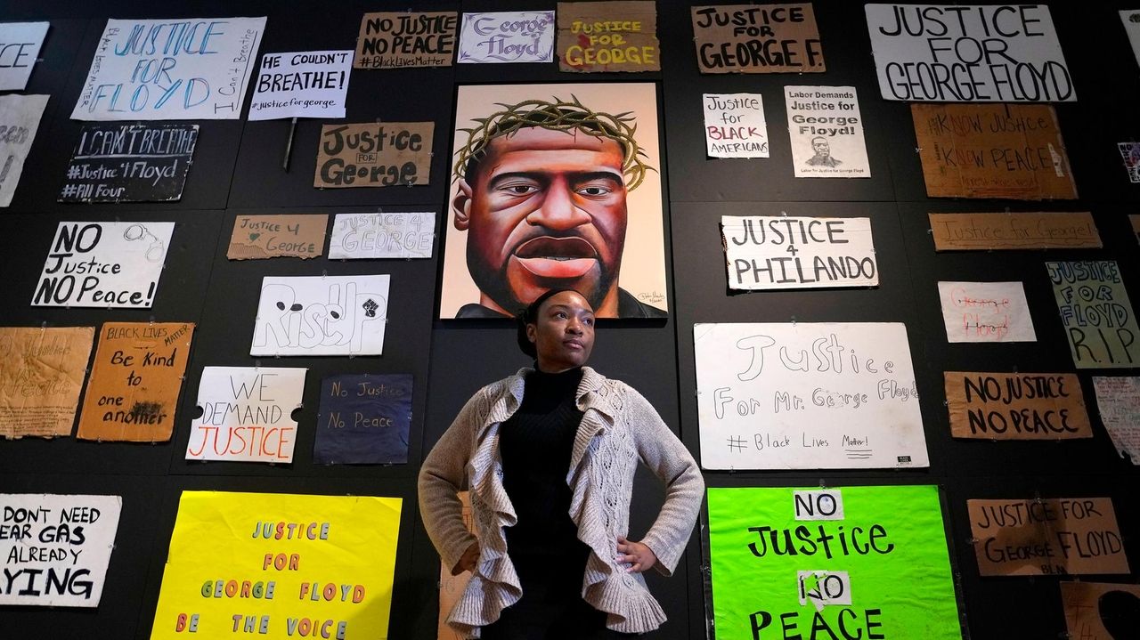 Finding meaning in George Floyd's death through protest art left at his ...