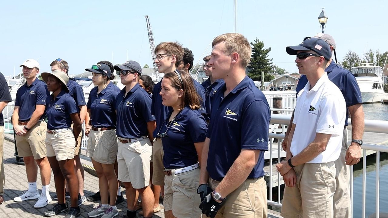 U.S. Navy midshipmen arrive at Nautical Mile in return to annual ...