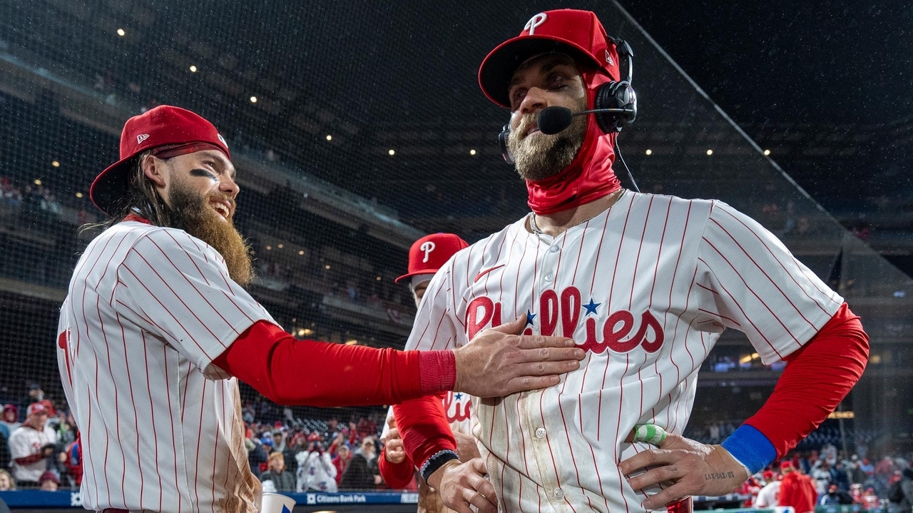 Phillies slugger Bryce Harper homers for his first 3 hits of the season ...