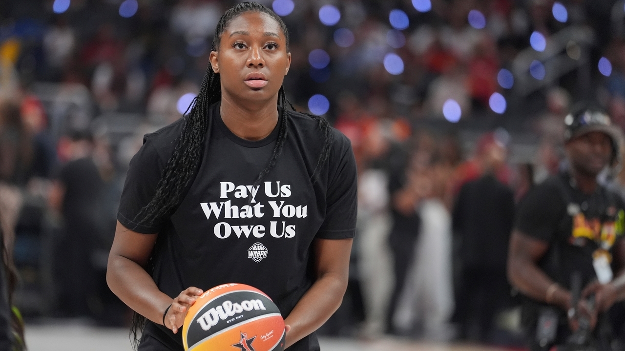 WNBA All-Stars make statement with warmup shirts over CBA - Newsday