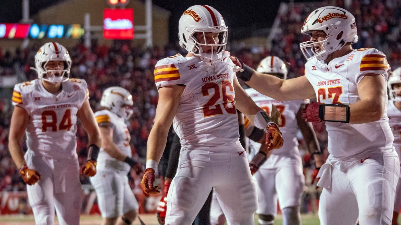 No. 22 Iowa State keeps Big 12 title, CFP hopes alive with 31-28 win ...