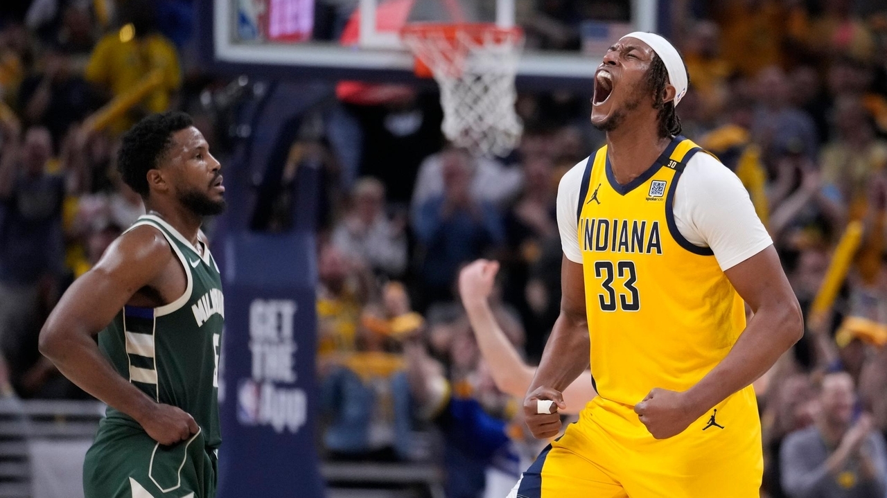Pacers hit franchise playoff best 22 3-pointers to beat Bucks 126-113 ...