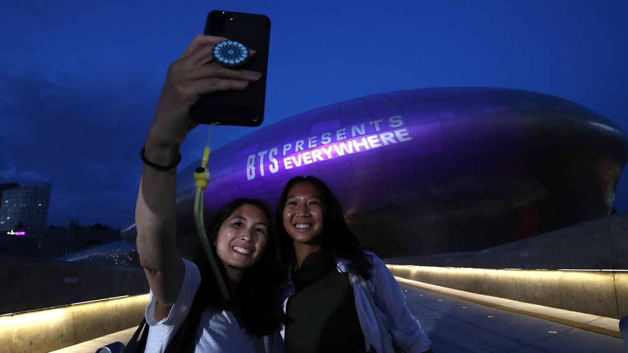 BTS is 10 years old: Seoul landmarks lit up in purple to celebrate K ...