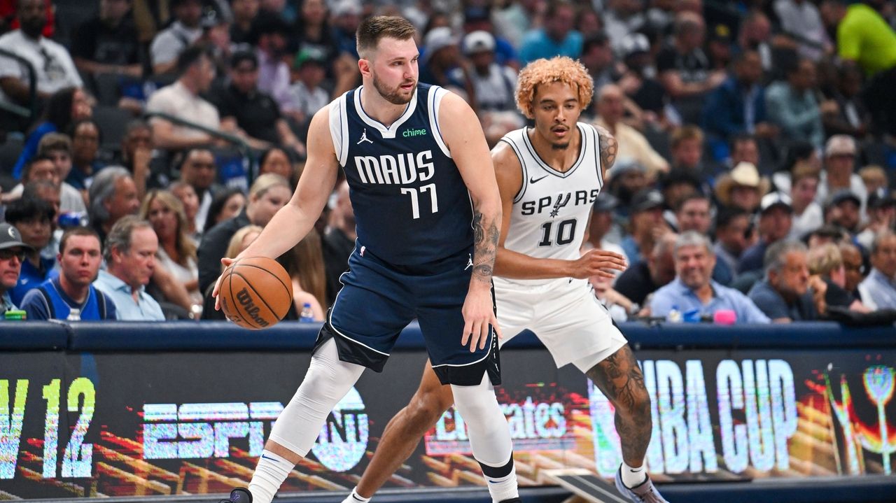 Doncic scores 28, Thompson adds 22 in Dallas debut as Mavs top Spurs ...
