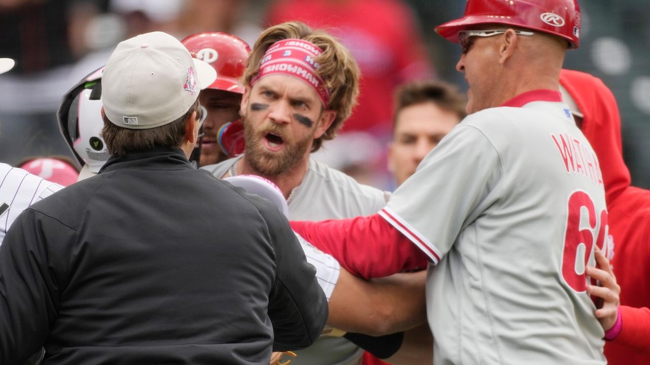 Harper ejected as Freeland leads Rockies over Phillies 4-0 on 30th ...