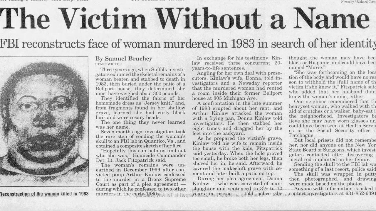 Who is 'Marie'? Suffolk police using genetic genealogy to identify 1983 ...