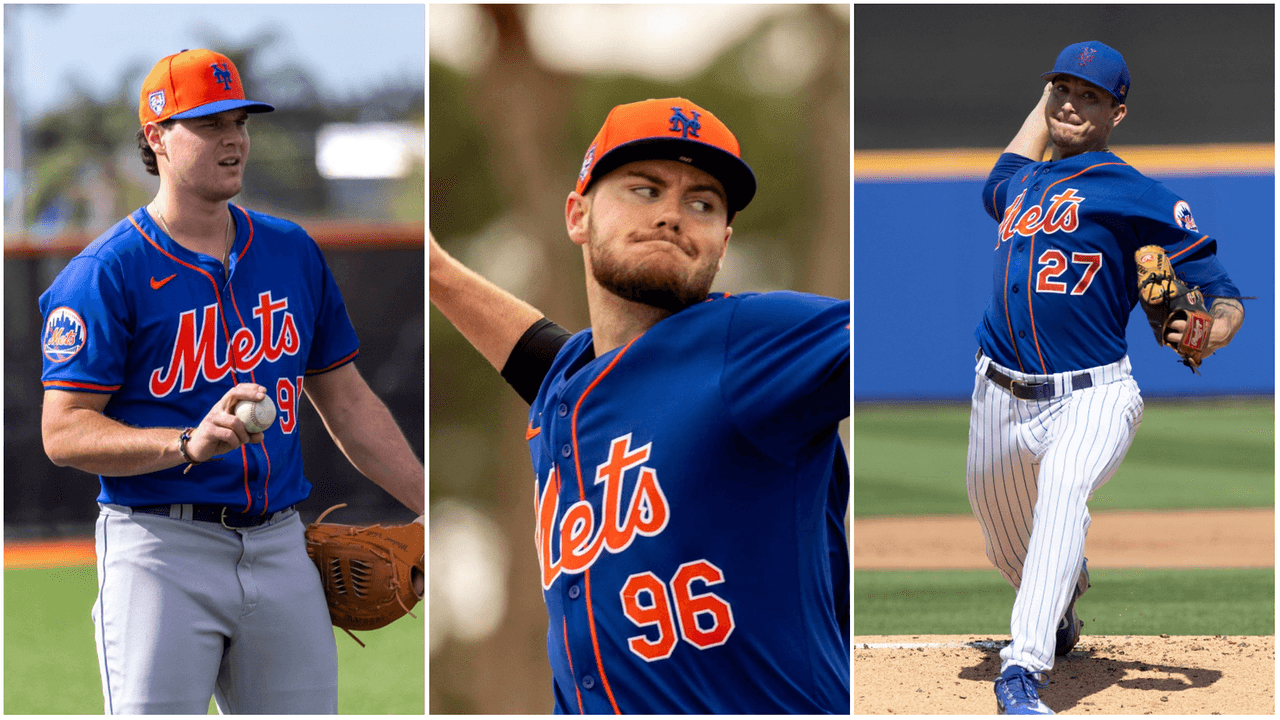 Mets pitching prospects Christian Scott, Mike Vasil and Dominic Hamel ...