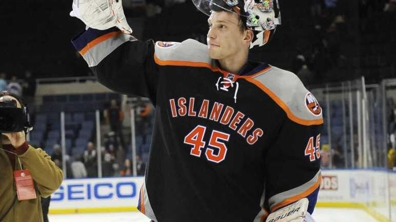 Islanders rookie Anders Nilsson shuts out Devils, 1-0 - Newsday