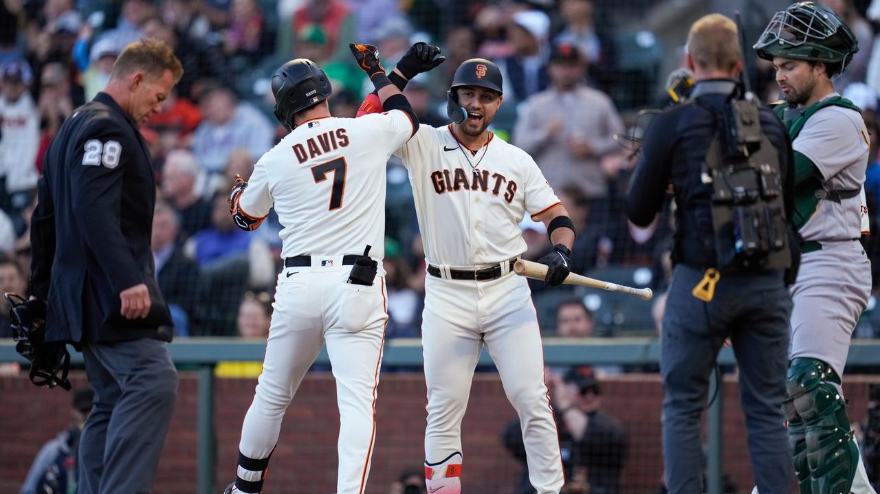Pinch-hitter Austin Slater hits go-ahead 2-run homer in 6th, Giants ...