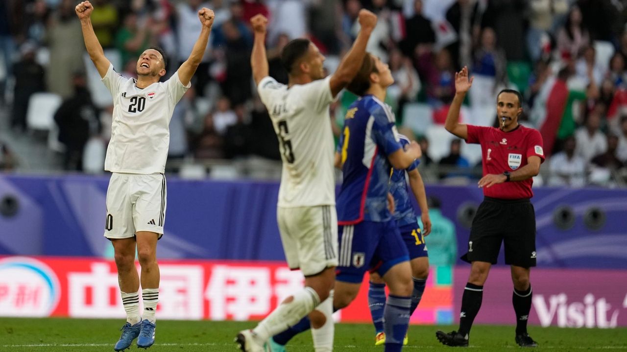 Hussein scores twice as Iraq upsets Japan to reach Asian Cup knockout ...