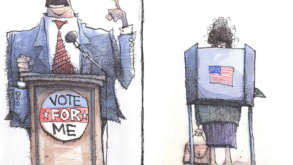Cartoon: Voter rebuttal - Newsday