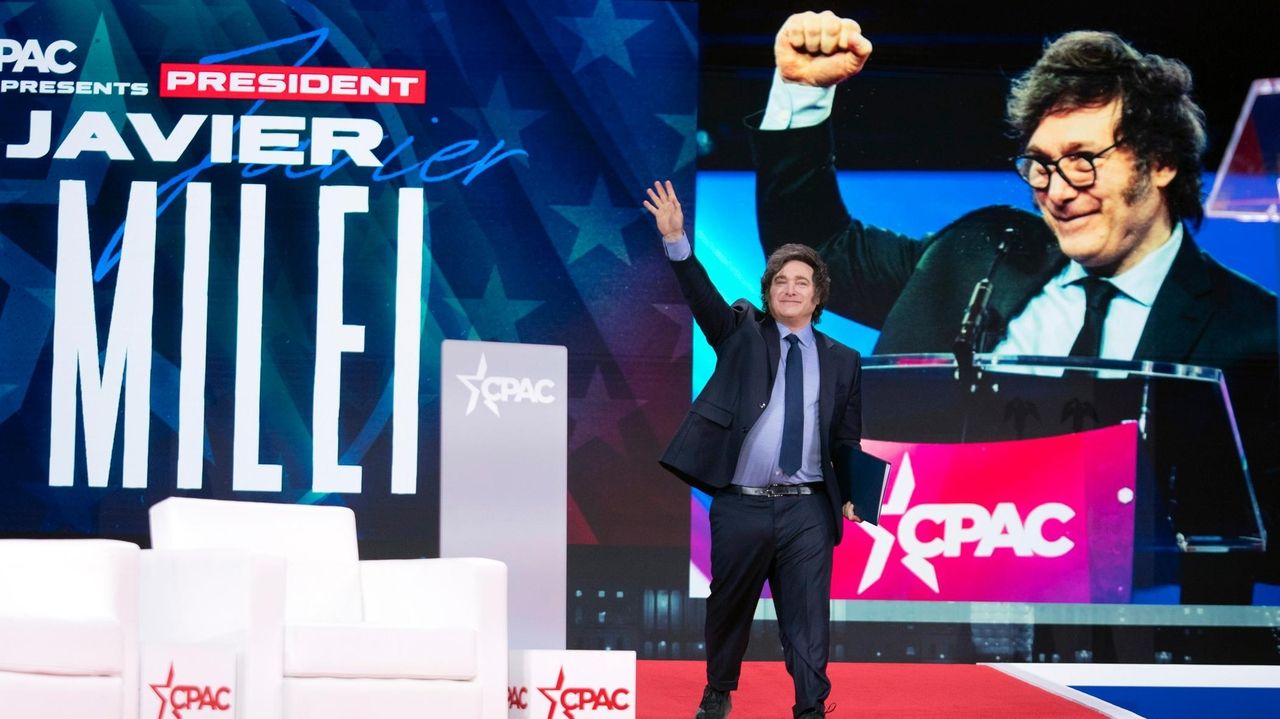 At CPAC, Argentina's Milei explains his chainsaw methods and likens ...