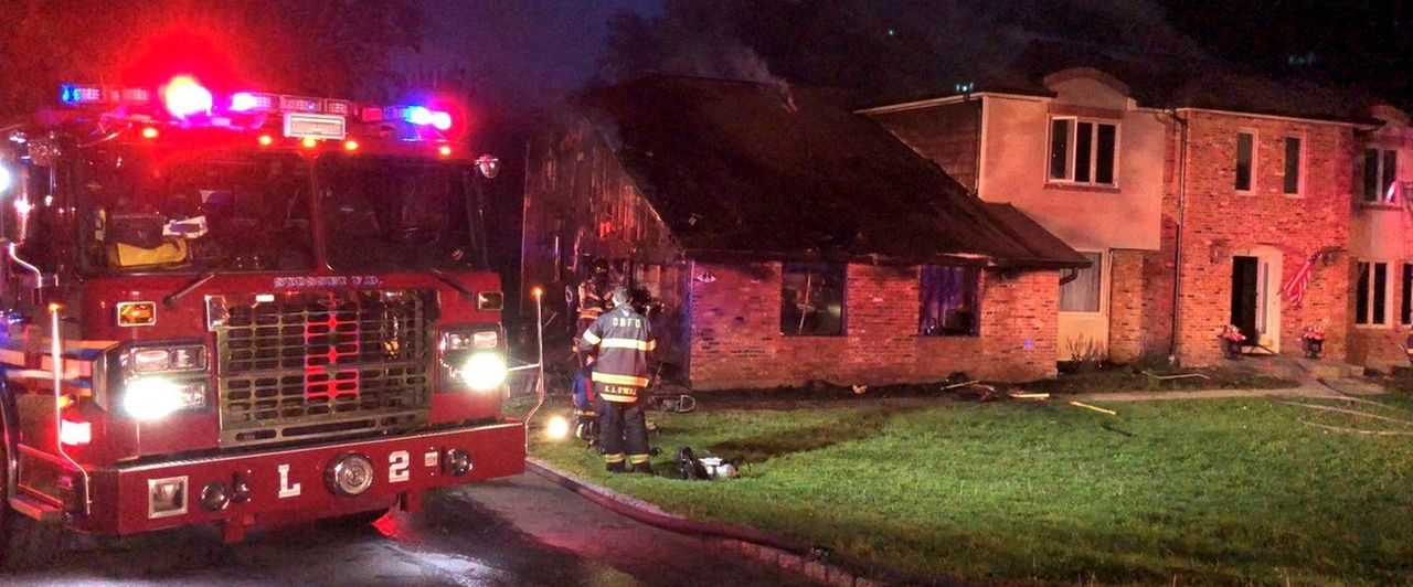 200 firefighters battle fire in Syosset home, officials say - Newsday