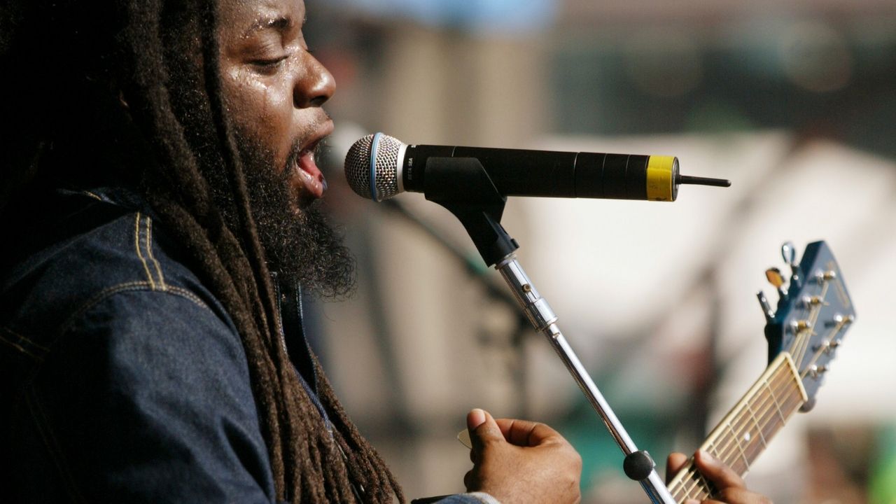 'Peetah' Morgan, lead singer of family reggae band Morgan Heritage ...