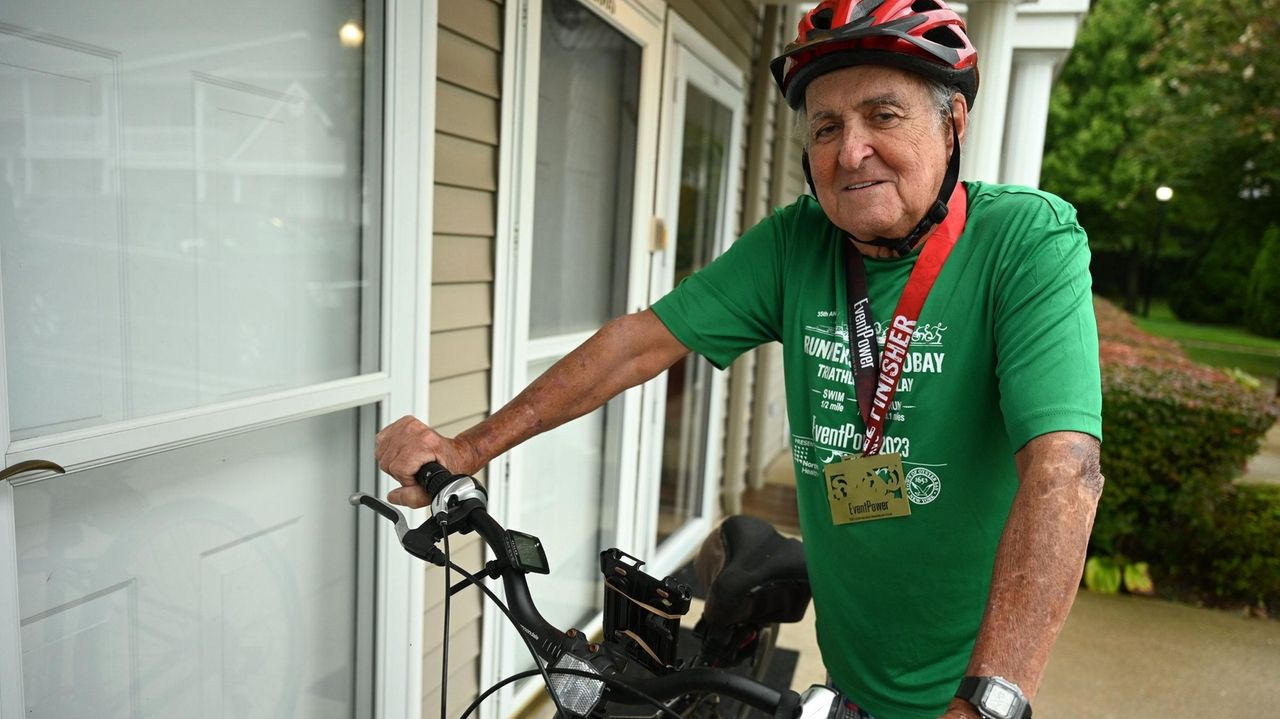 Alan End, 80, of Woodbury, has competed in more than 50 triathlons. He ...