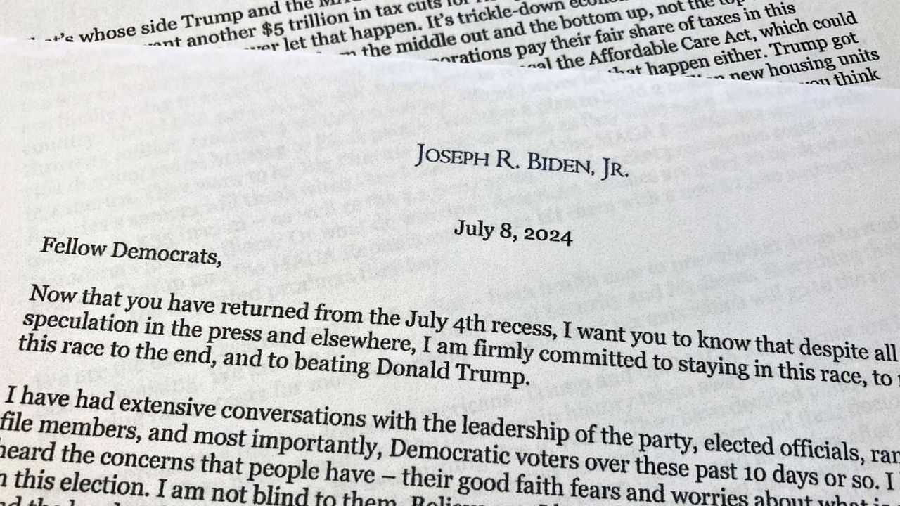 Read the letter President Biden sent to House Democrats telling them to ...