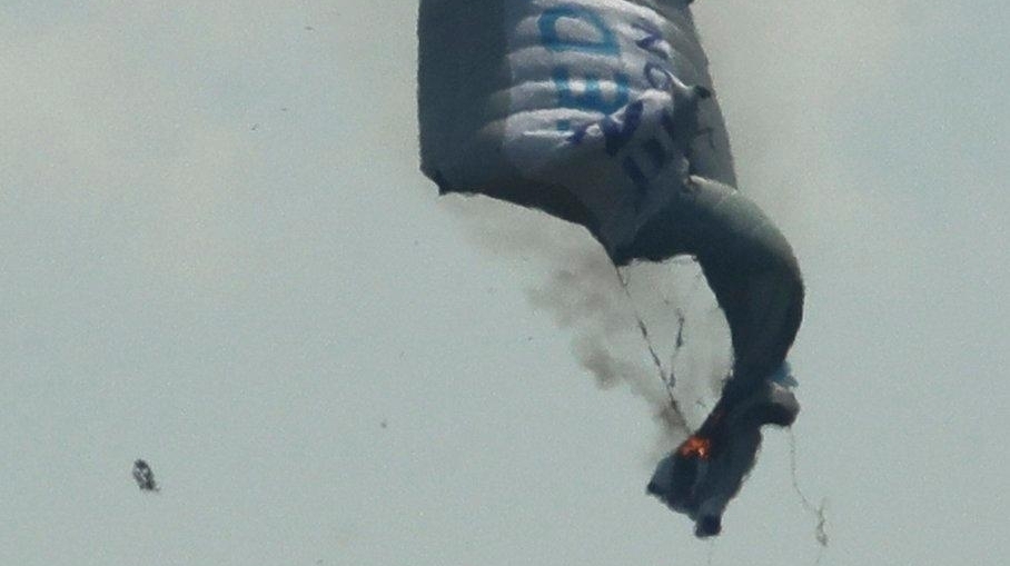 Blimp crashes near U.S. Open at Erin Hills - Newsday