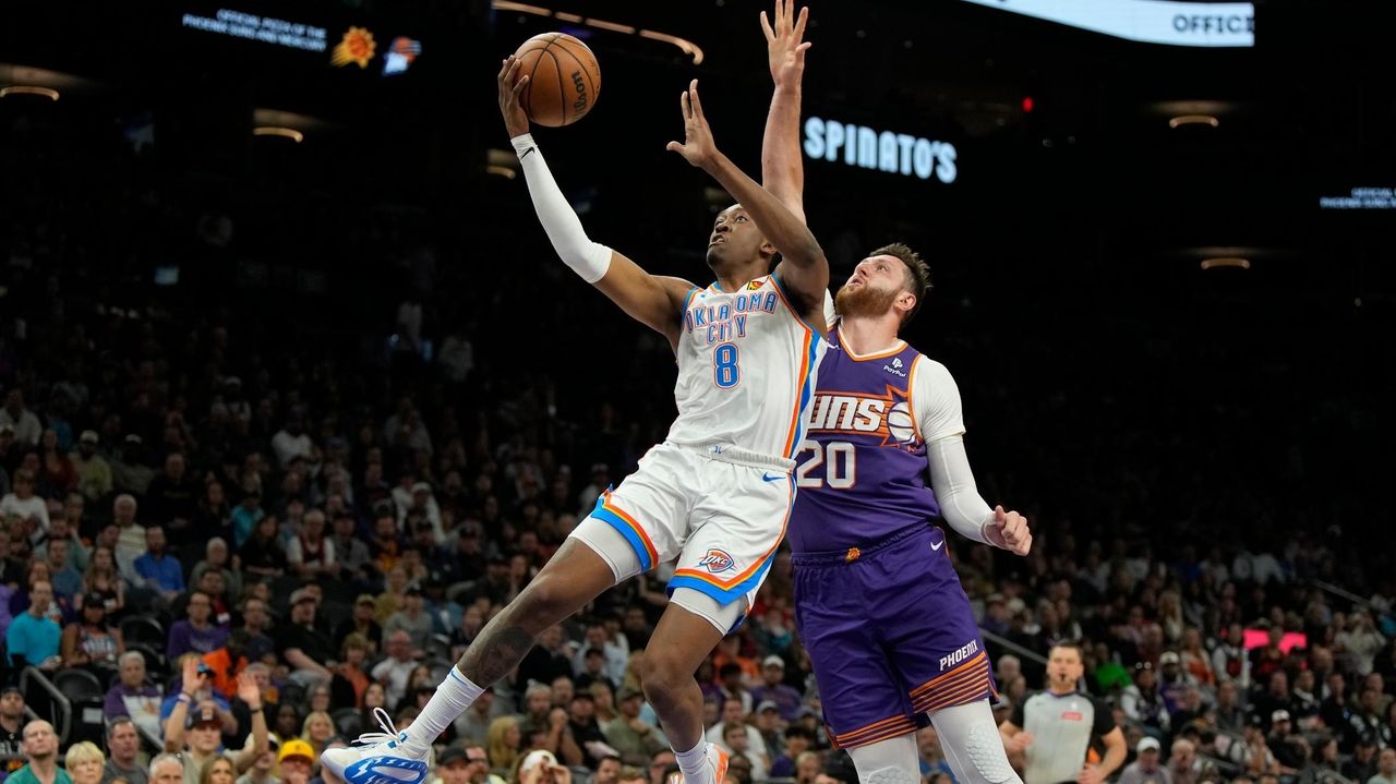 Gilgeous-Alexander scores 35 points, Thunder hold off Suns 118-110 to regain top spot in West ...