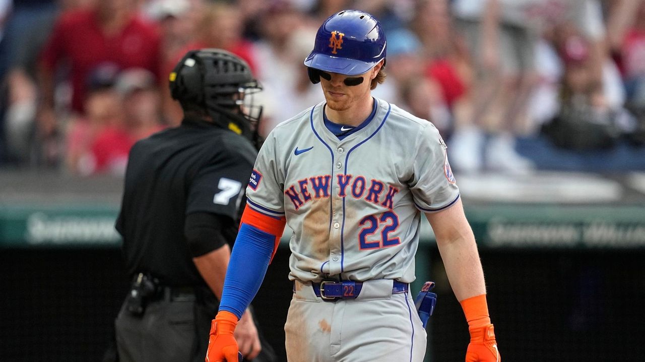 Brett Baty fails in big spot as Mets fall to Guardians - Newsday