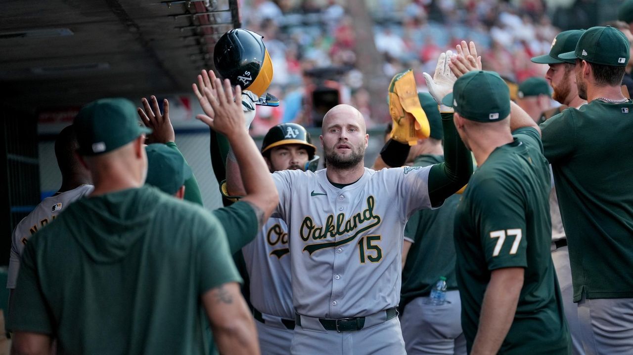 Rooker hits 10th homer in July, Athletics secure winning month with 5-4 ...