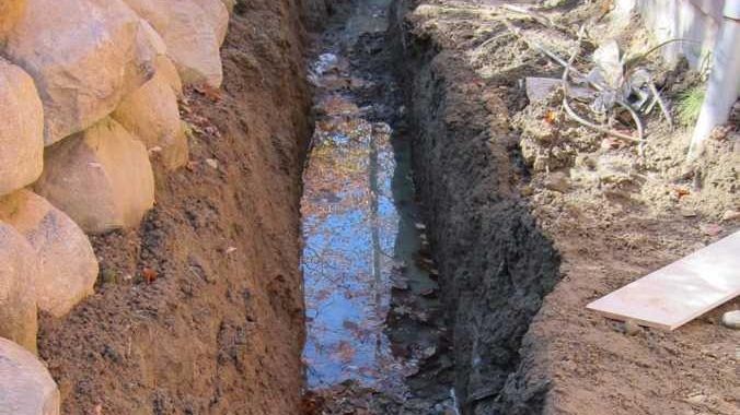 Homework: Digging a drainage trench - Newsday