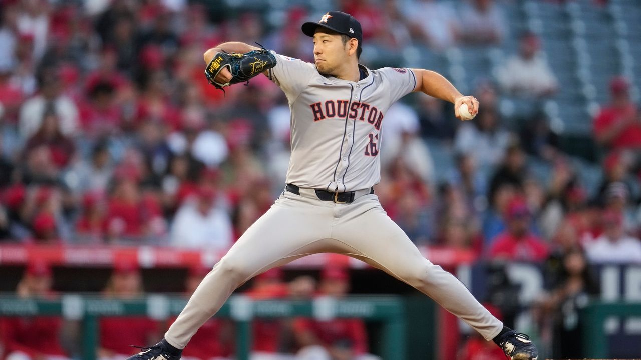 Yusei Kikuchi, Yordan Alvarez lead Astros past Angels 5-3 for Houston's ...