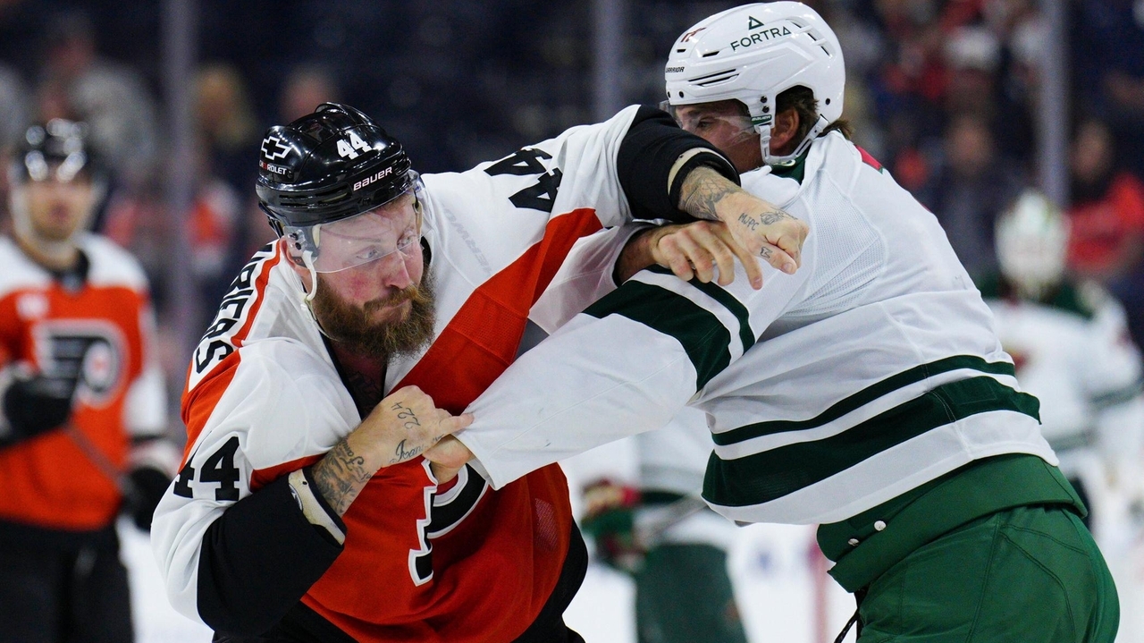 Noah Cates' overtime goal lifts Flyers to 2-1 win over Wild - Newsday