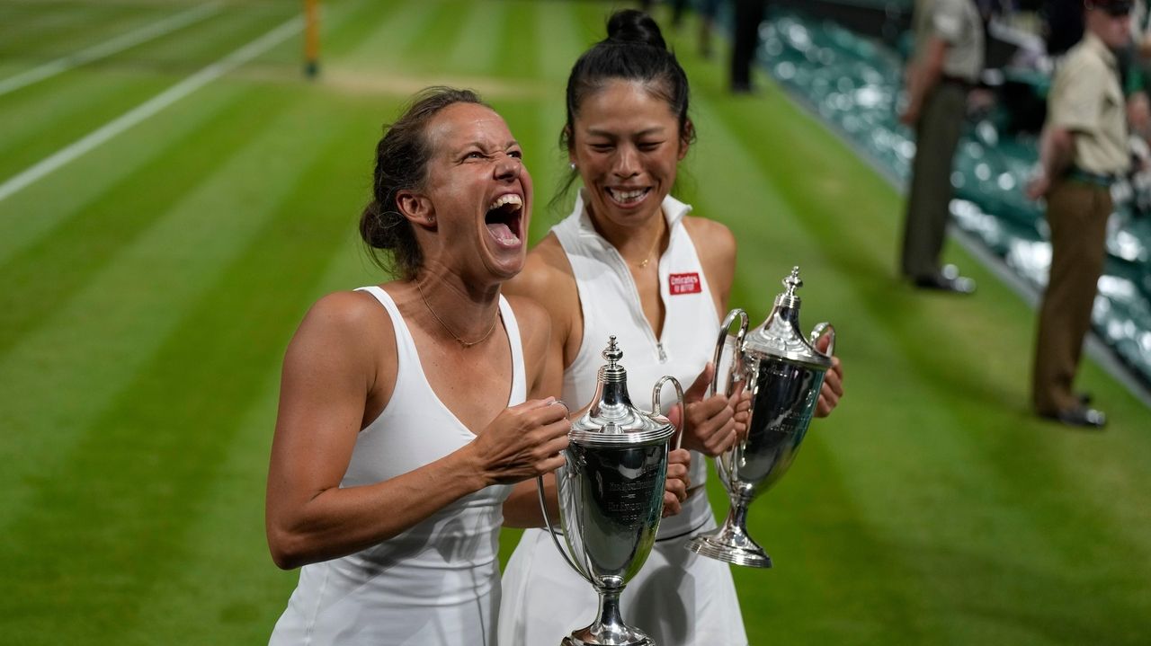 Hsieh Su-Wei and Barbora Strycova win second women's doubles title together at Wimbledon - Newsday