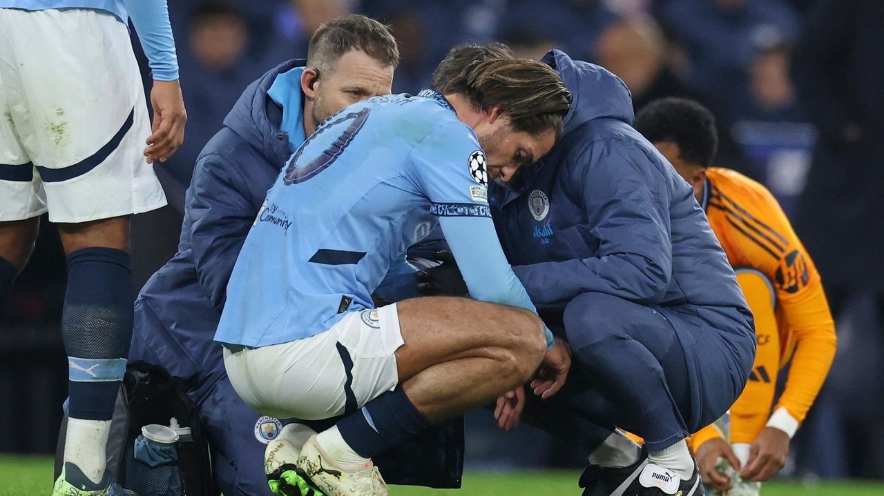 Man City's Jack Grealish sustains injury against Real Madrid - Newsday