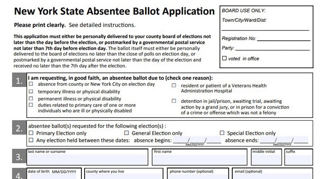 NY gets 221,000 online applications for absentee ballots — in one week ...